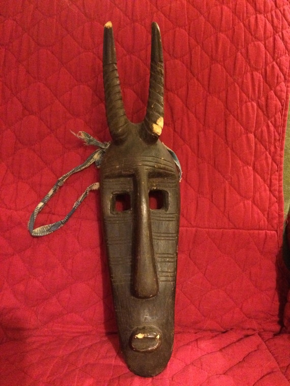 Vintage Bambara Antelope Mask Mali Tribal Ceremonial Art | Etsy