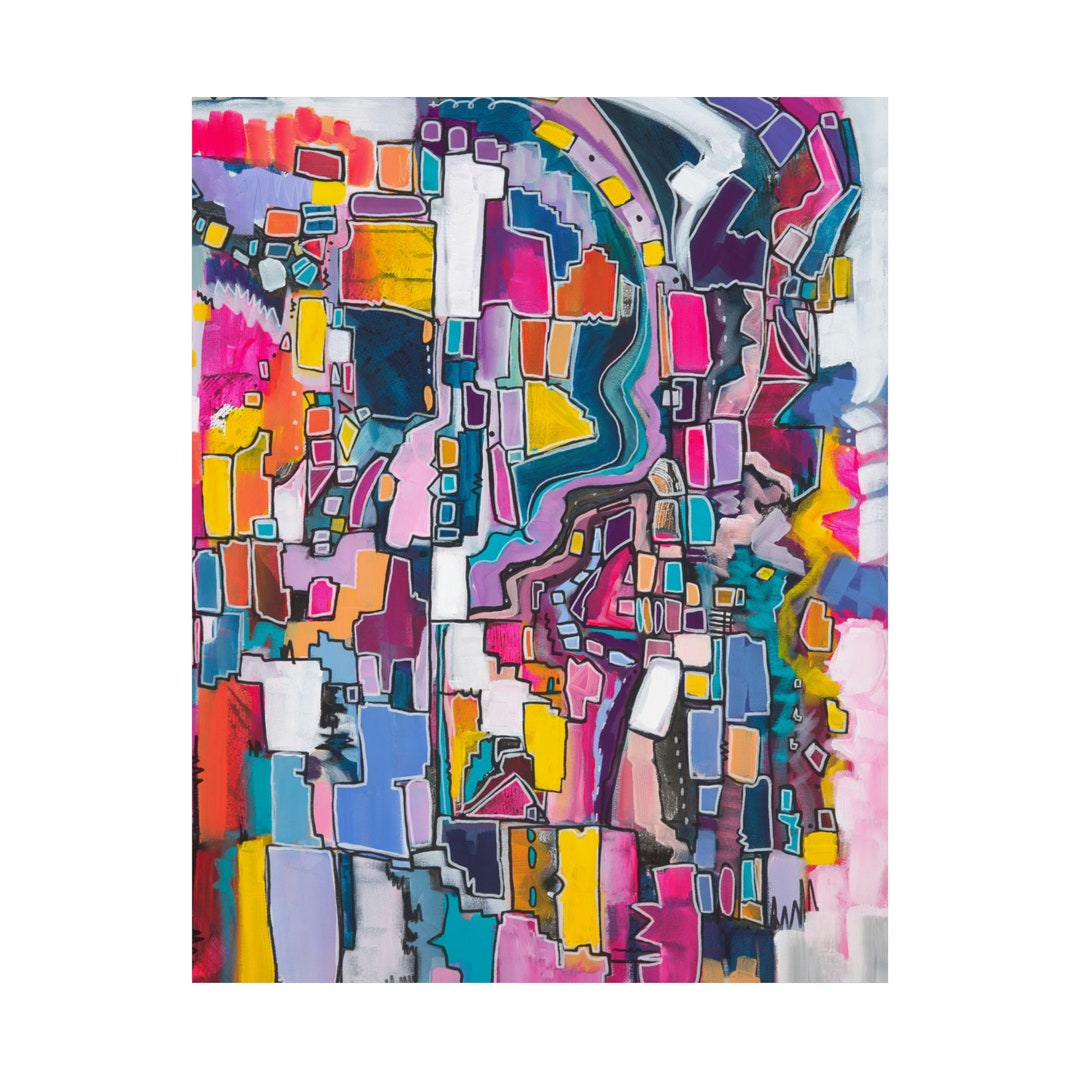 Colorful Abstract Geometric Art Prints - Etsy