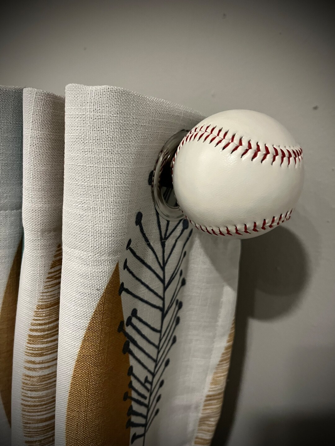 Authentic Baseball Curtain Finials (set of 2) With 1/4"-20 Screw Posts ...