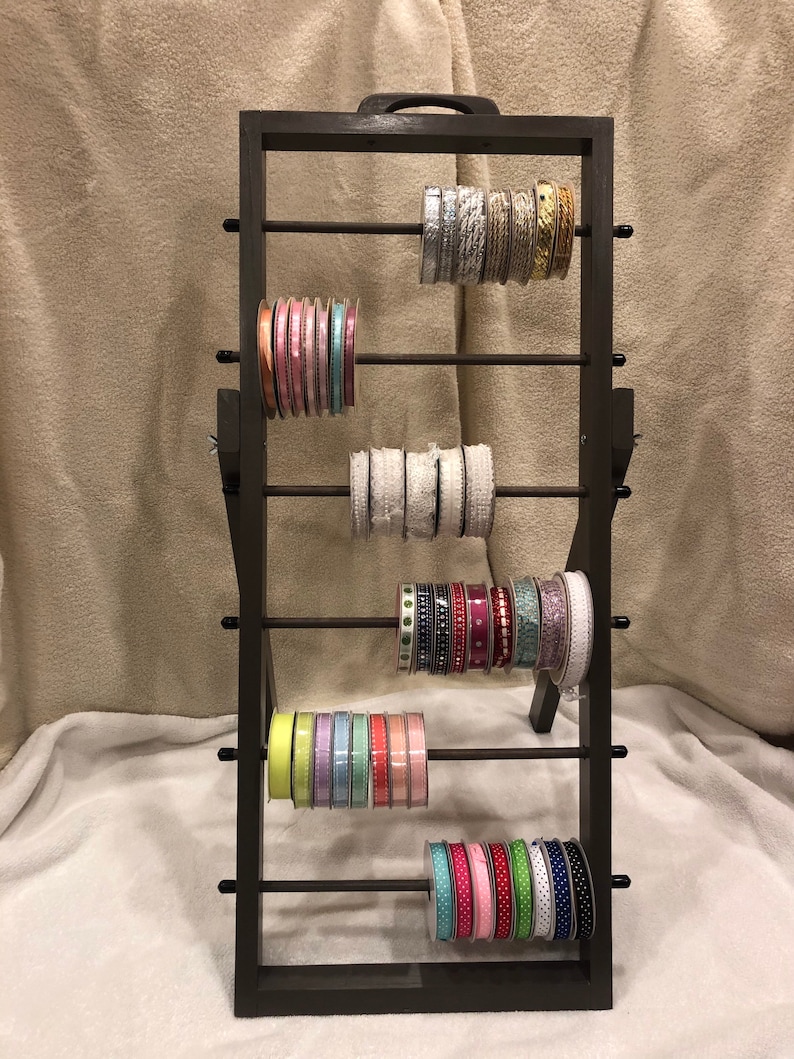 EXTRA LARGE Ribbon Spool Organizer Rack With Handle - Etsy Singapore