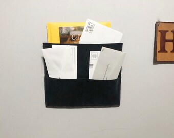 Extra Large Leather Wall Hanging Envelope, Leather Envelope, Mail ...