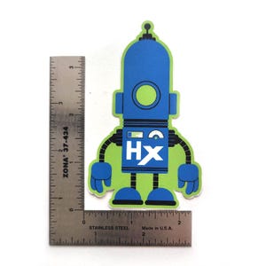 Sticker - HX Robot - Green - Etsy
