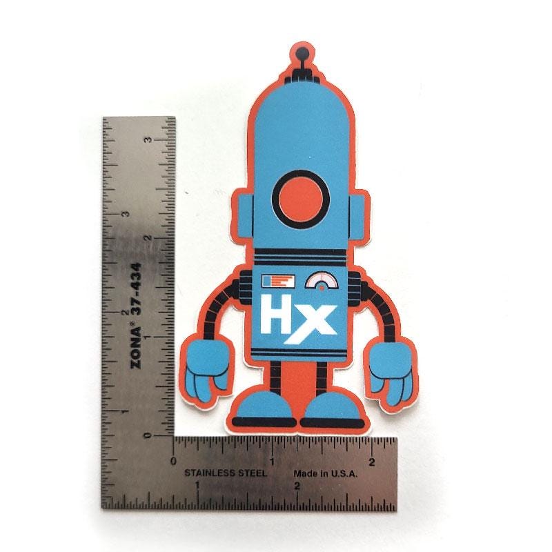 Sticker - HX Bot - Orange - Etsy