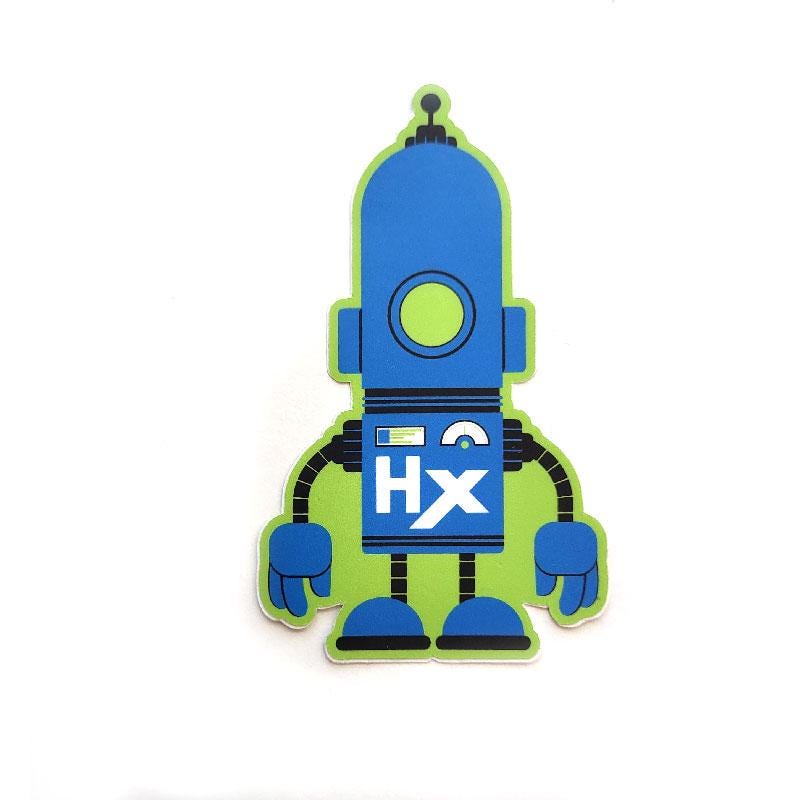 Sticker - HX Robot - Green - Etsy