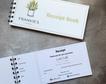 Custom Receipt Book With Logo | Etsy UK