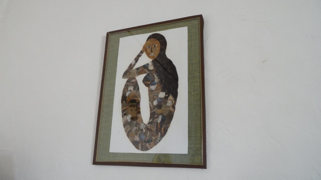 Large Frame Deco Silhouette of a Woman Made From Butterfly - Etsy