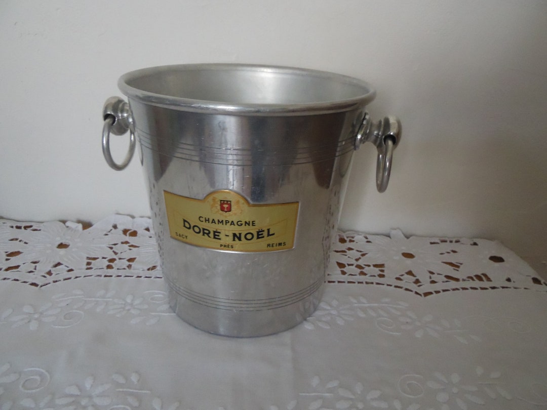 Vintage Champagne Bucket House DORE NOEL Sacy Near Reims, Aluminum ...