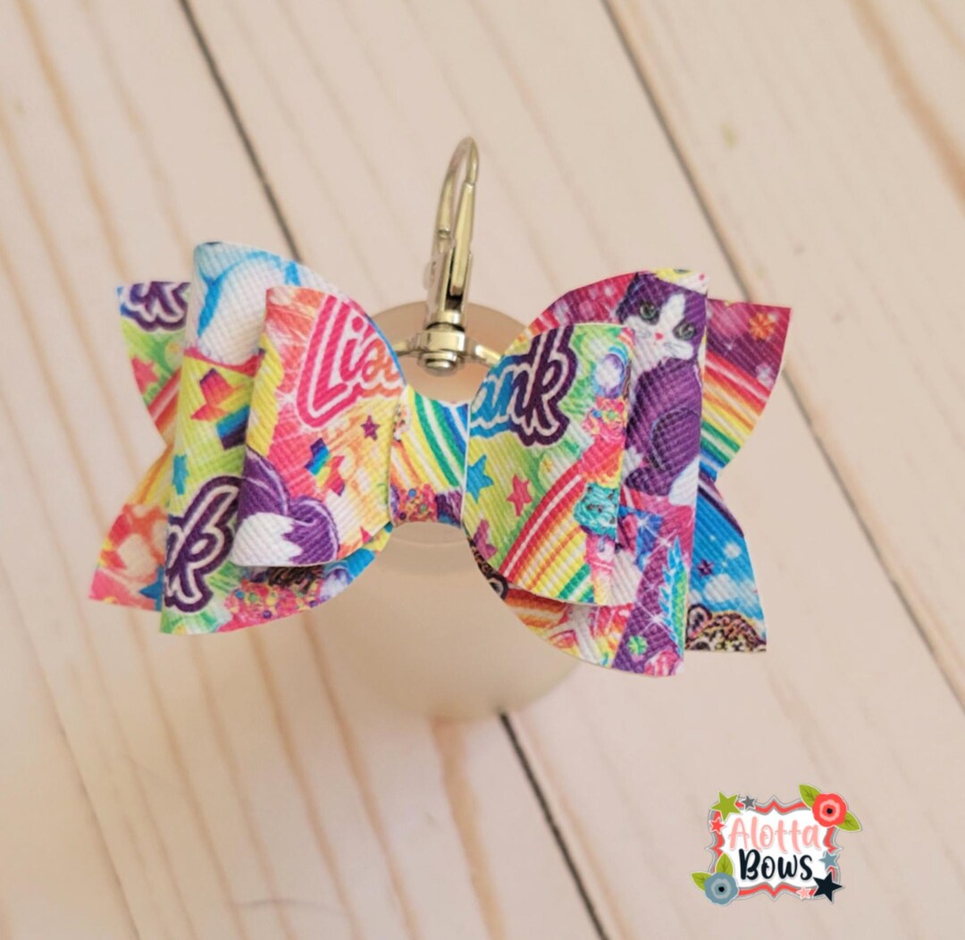 90s Bow Keychain, 90s Clip, Backpack Clip, Keychain, 90s, Vintage ...