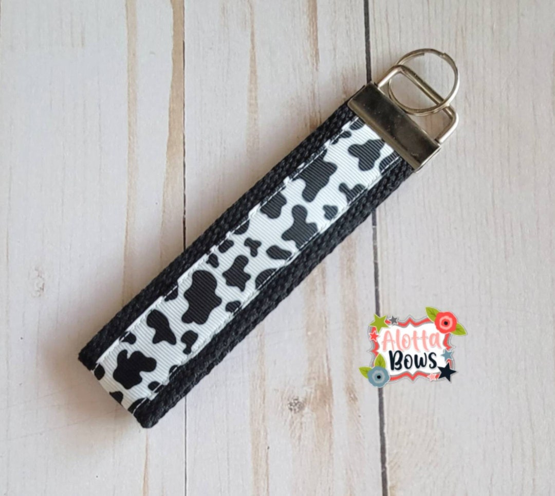 Cow Print Keyfob, Cow Print, Cow Keyfob, Cow Print Keychain, Cow ...