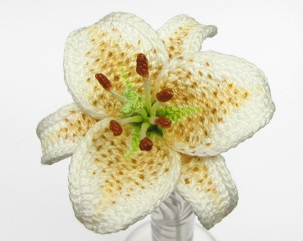 Crochet Flower PATTERN, Lily PDF Tutorial for Easter & Wedding Bouquets ...