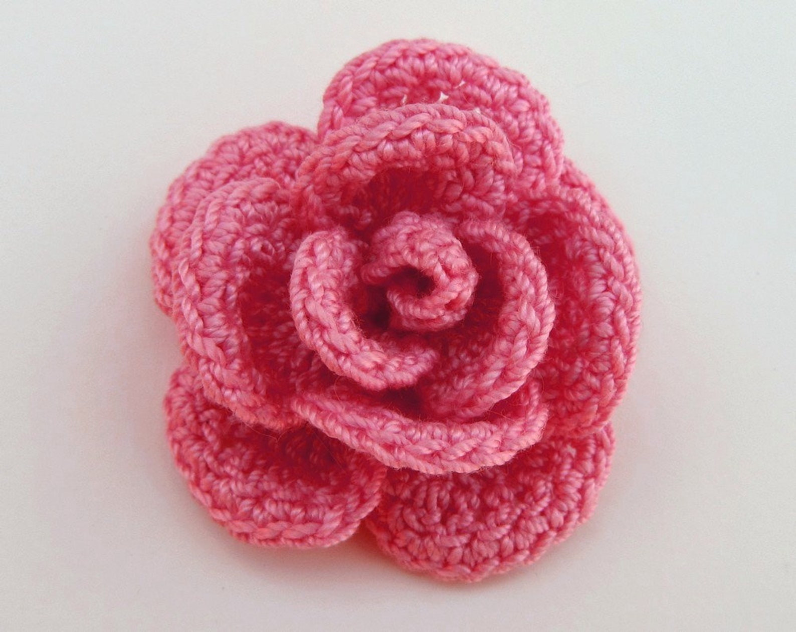 Crochet Rose PATTERN PDF Irish Crochet Flower Applique | Etsy