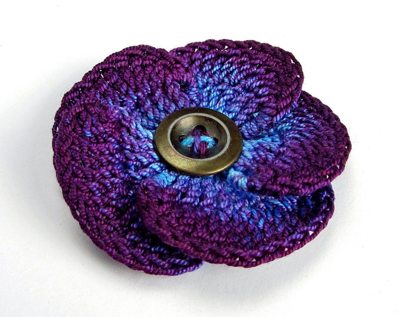 Crochet Flower PATTERN LEFT Handed Version Crochet Hibiscus PDF Photo ...