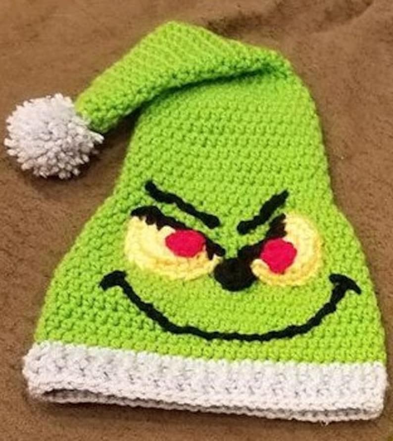 Deluxe Crocheted Grinch Hat - Etsy
