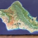 O'ahu 3D Printed Relief Map, Large, Solid Surface, PLA, Hawai'i, Map ...