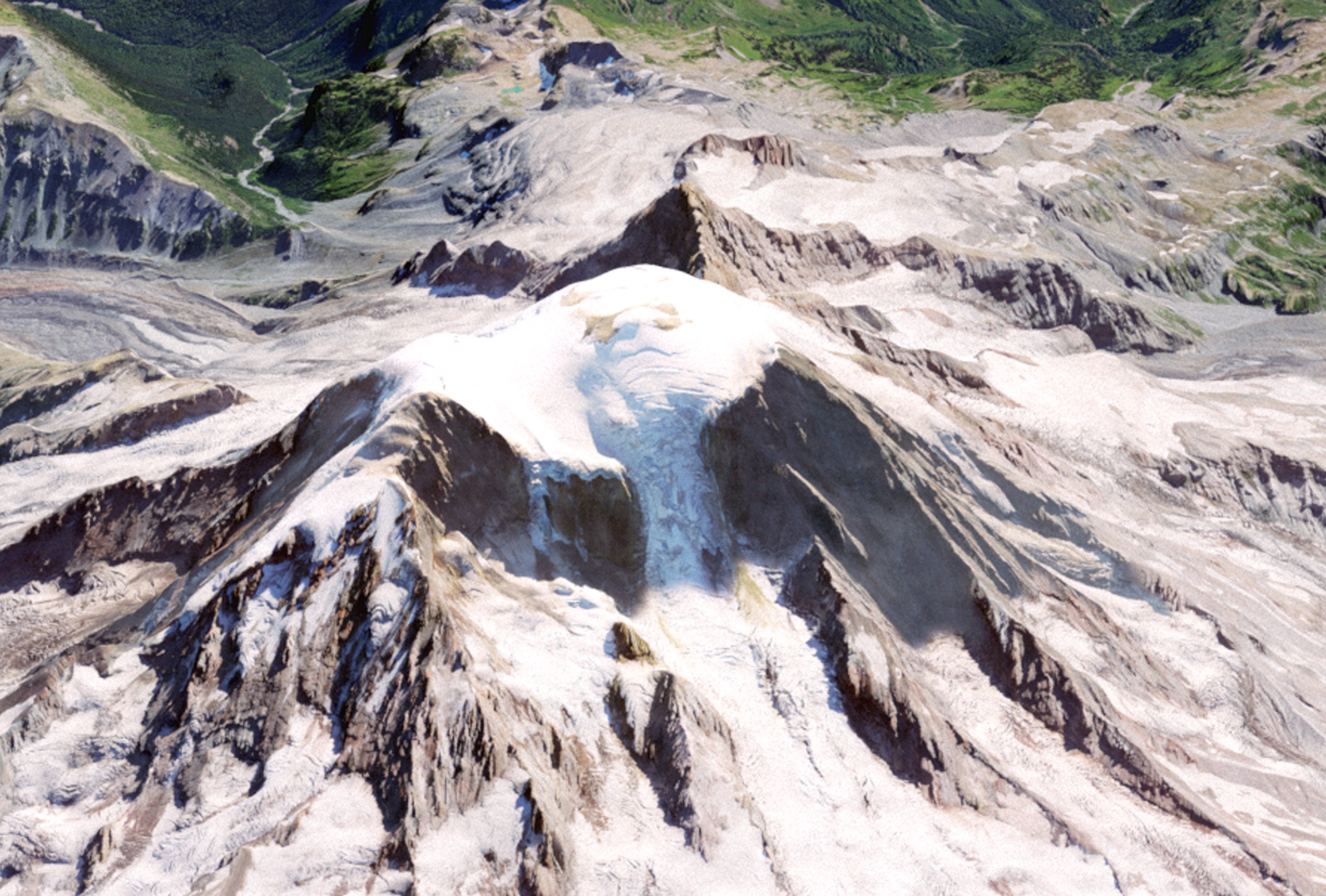 Mount Rainier 3D Map, Washington, Aerial Map, Map Art, 3D Rendering, Mt ...