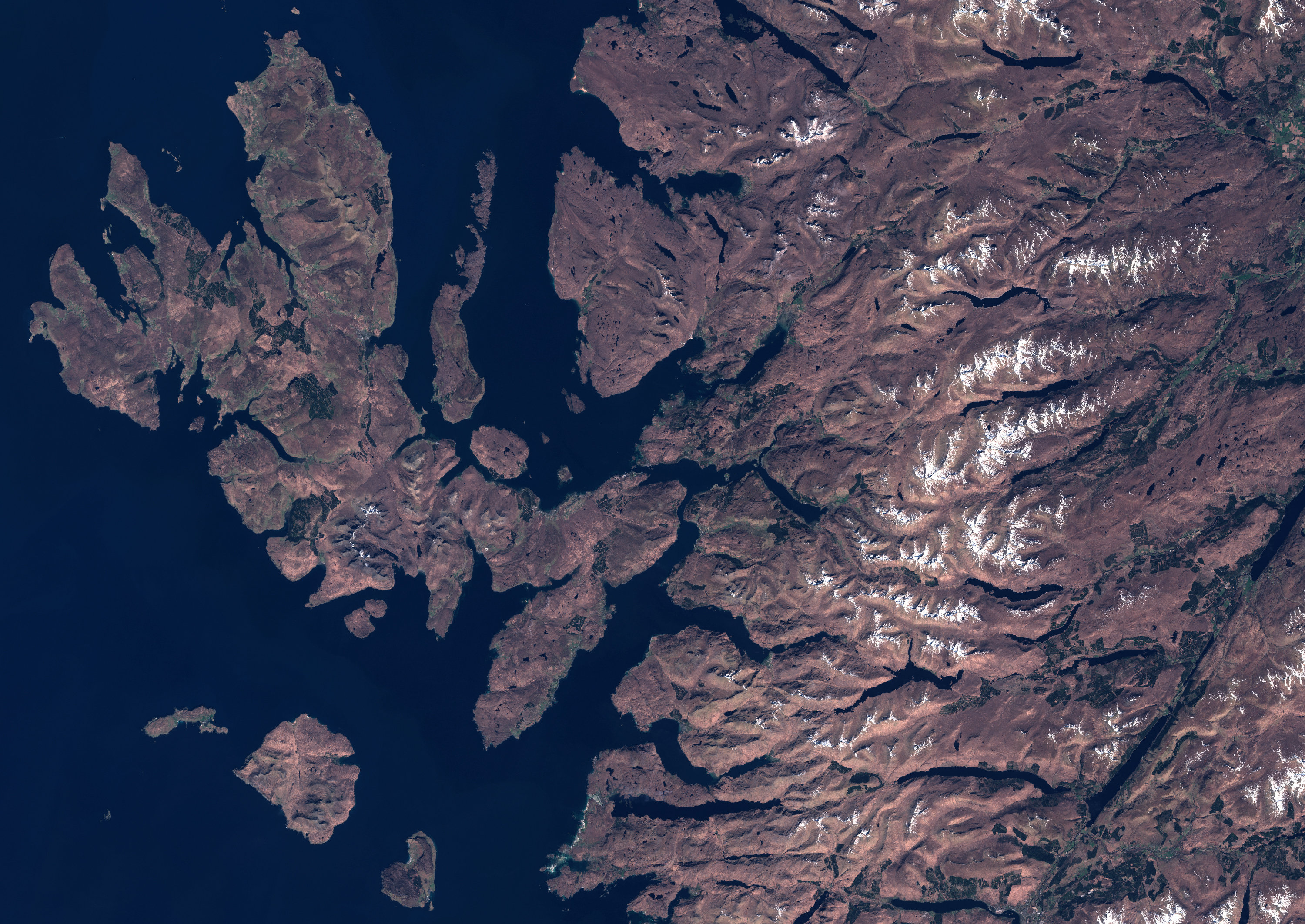 Scotland Satellite Imagery, Scotland From Space, Travel, Aerial Map ...