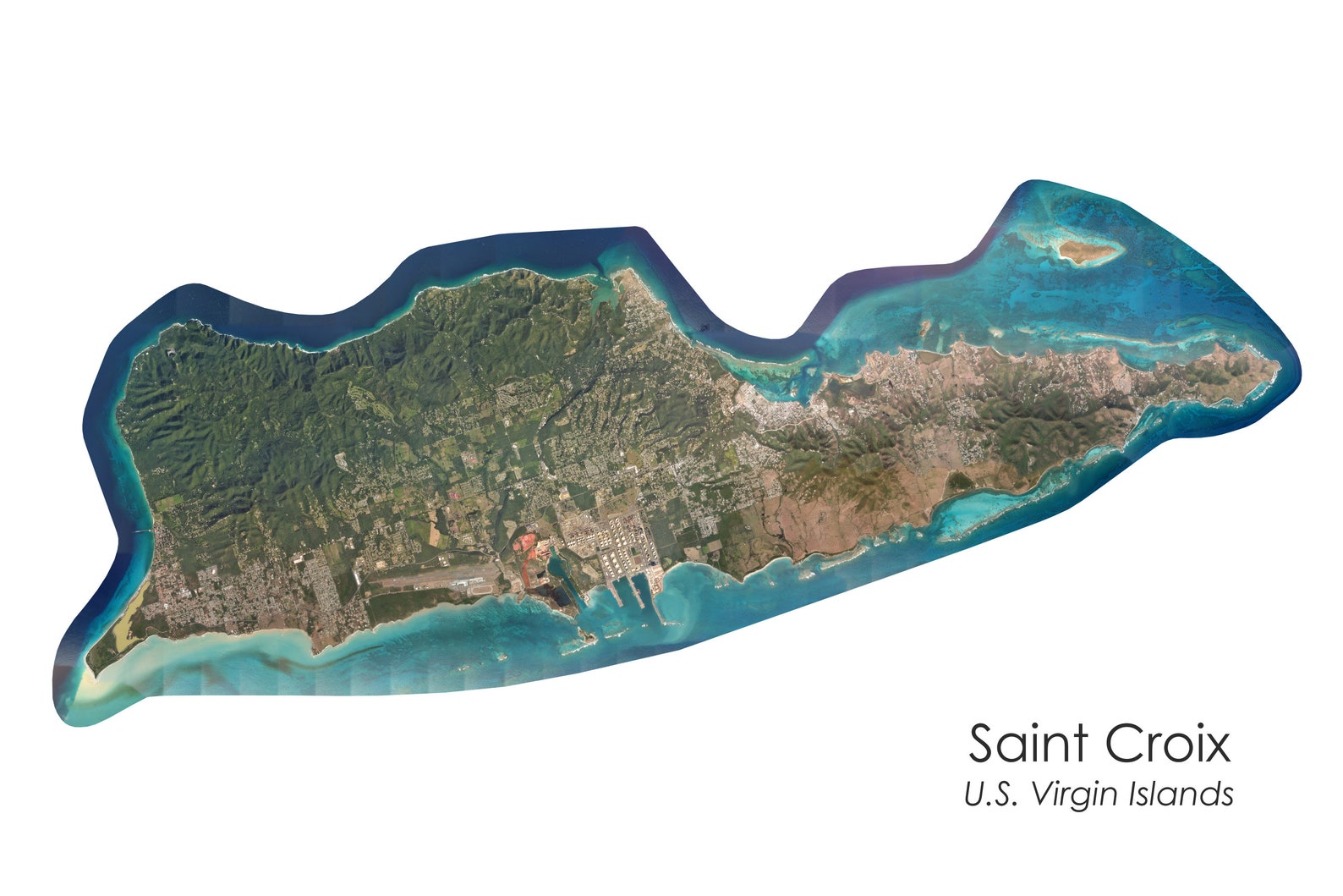 Saint Croix Aerial Imagery, US Virgin Islands, Caribbean, Aerial Map ...