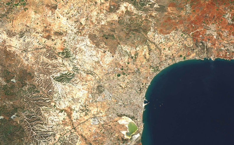 Cyprus Satellite Imagery, Cyprus, Mediterranean, Island, Aerial Map ...