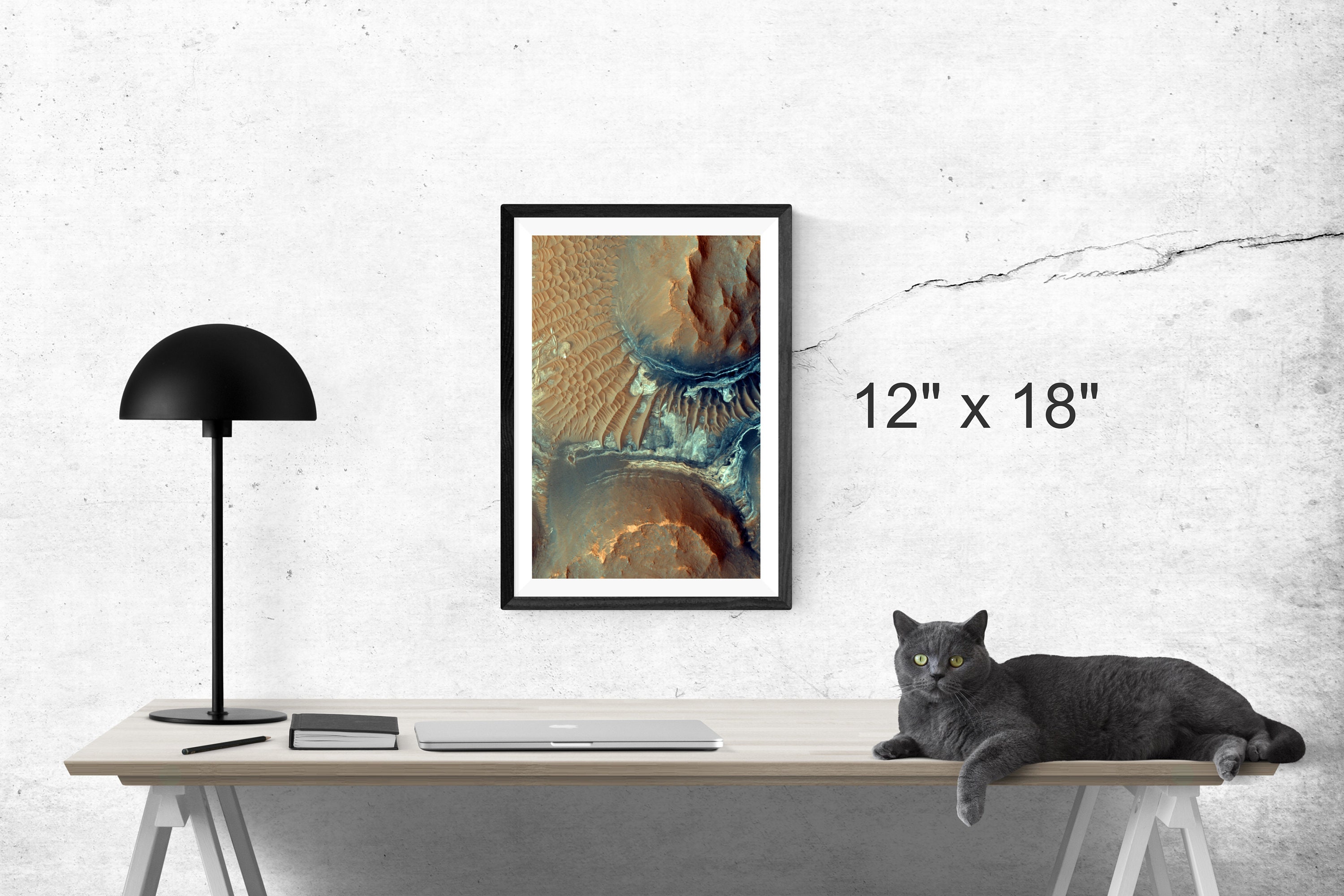 Mars: Deposits in Noctis Labyrinthus, Satellite Image, Satellite Map ...