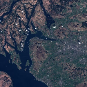 Scotland Satellite Imagery, Scotland From Space, Travel, Aerial Map ...