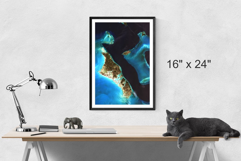 The Bahamas Satellite Imagery, Bahamas, Caribbean, Aerial Map, Map Art ...