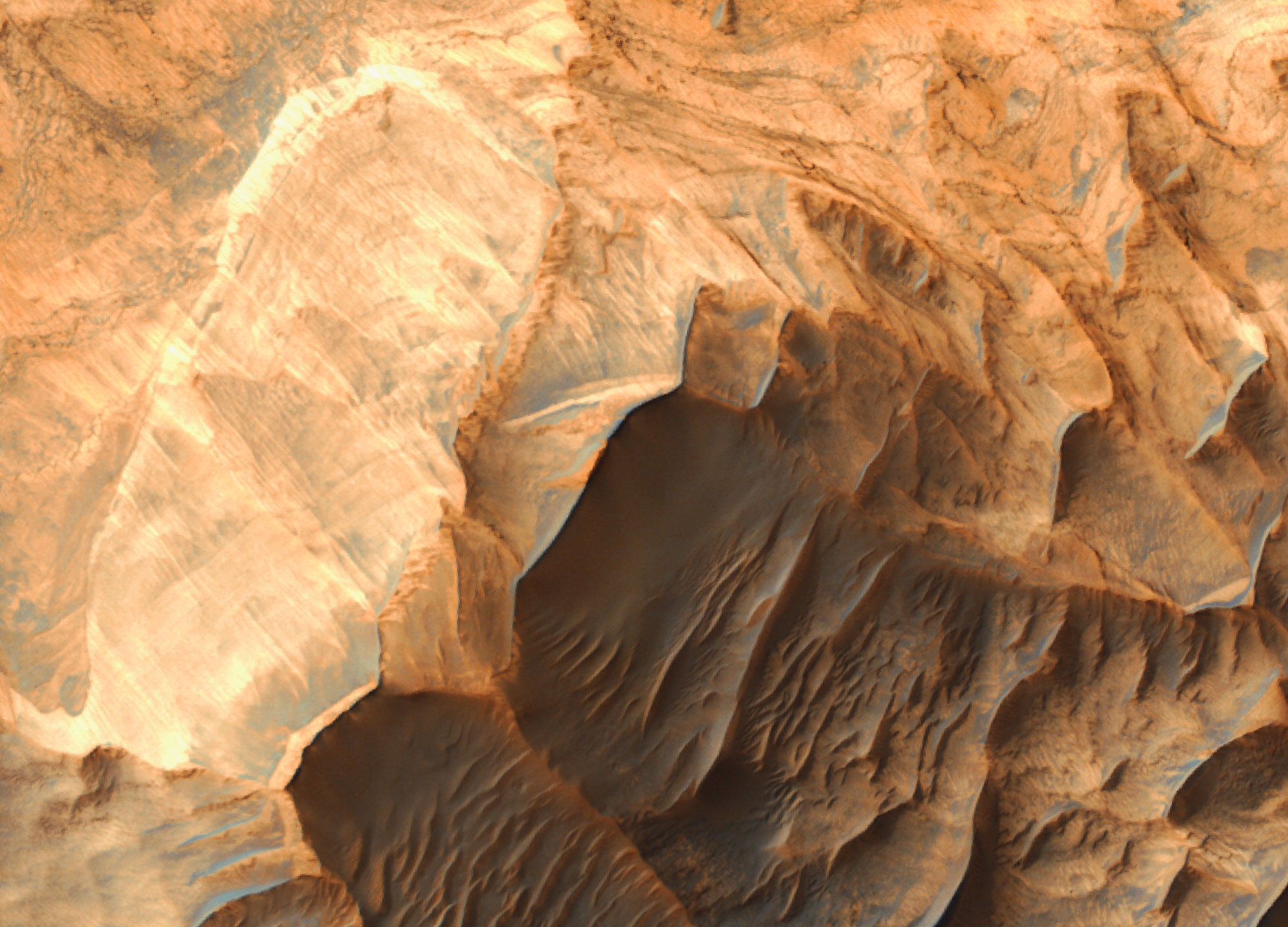 Mars: Sandstone in West Candor Chasma,satellite Image, Satellite Map ...