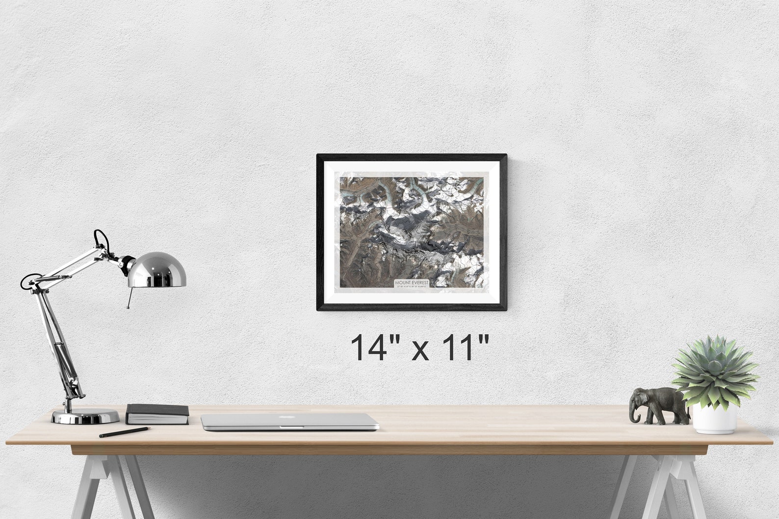 mount everest topographic map