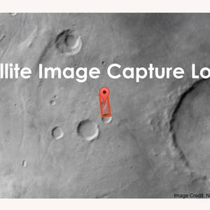 Mars, Crater in Claritas Fossae Region, Satellite Map - Etsy