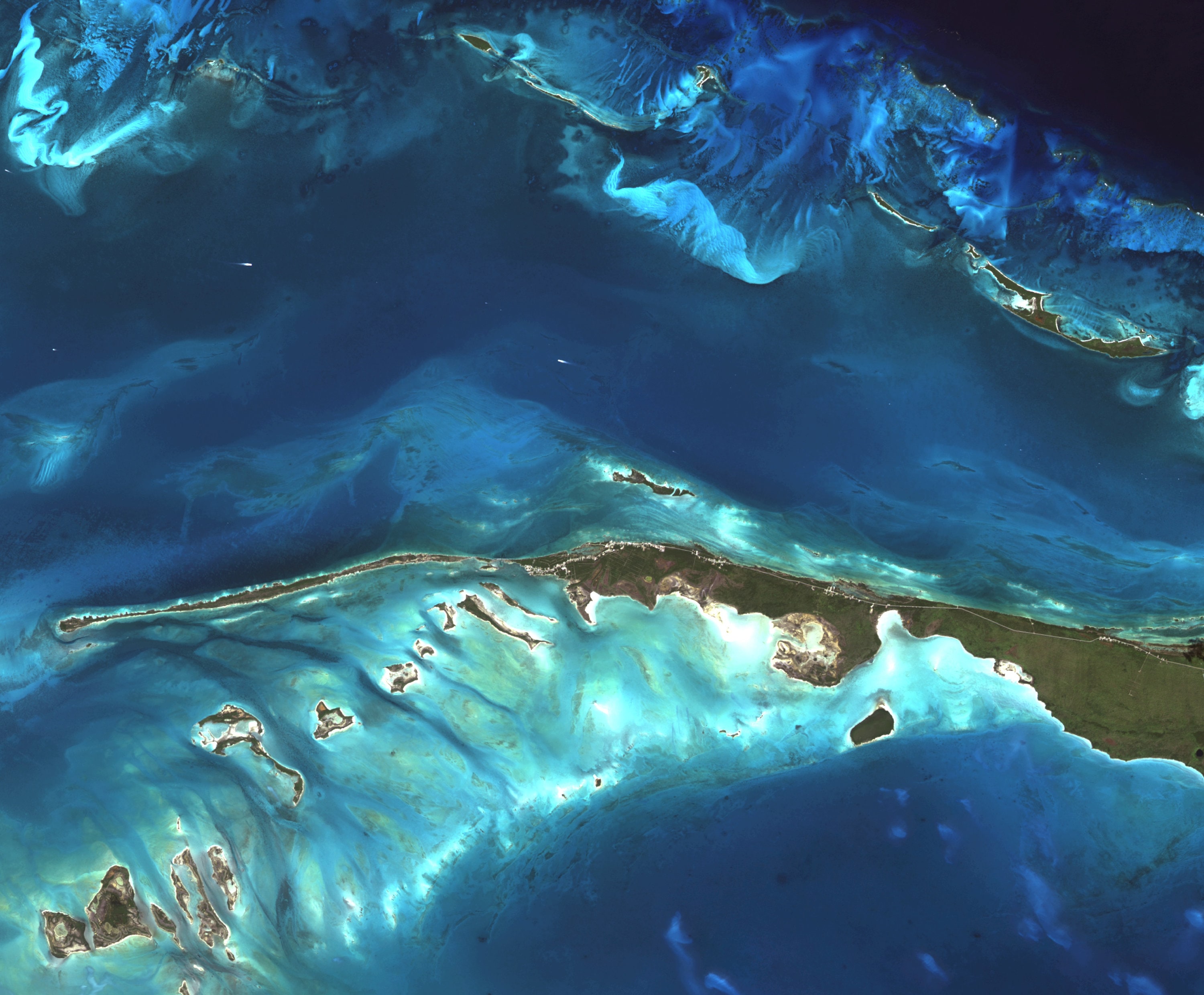 Bahamas, Abaco Islands Aerial Map: the Bahamas, Satellite Image ...