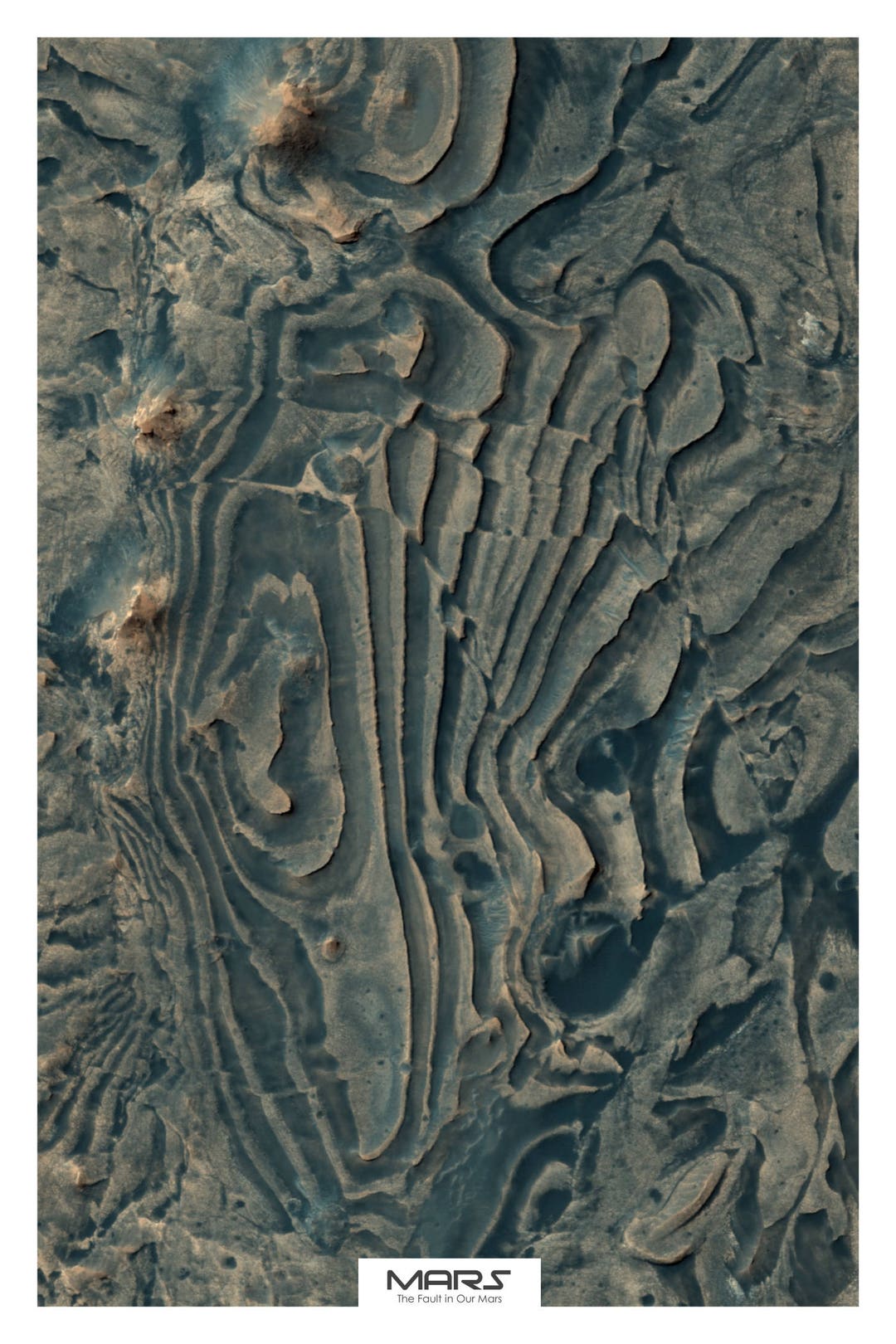 Mars, the Fault in Our Mars, Satellite Map, Satellite Image - Etsy