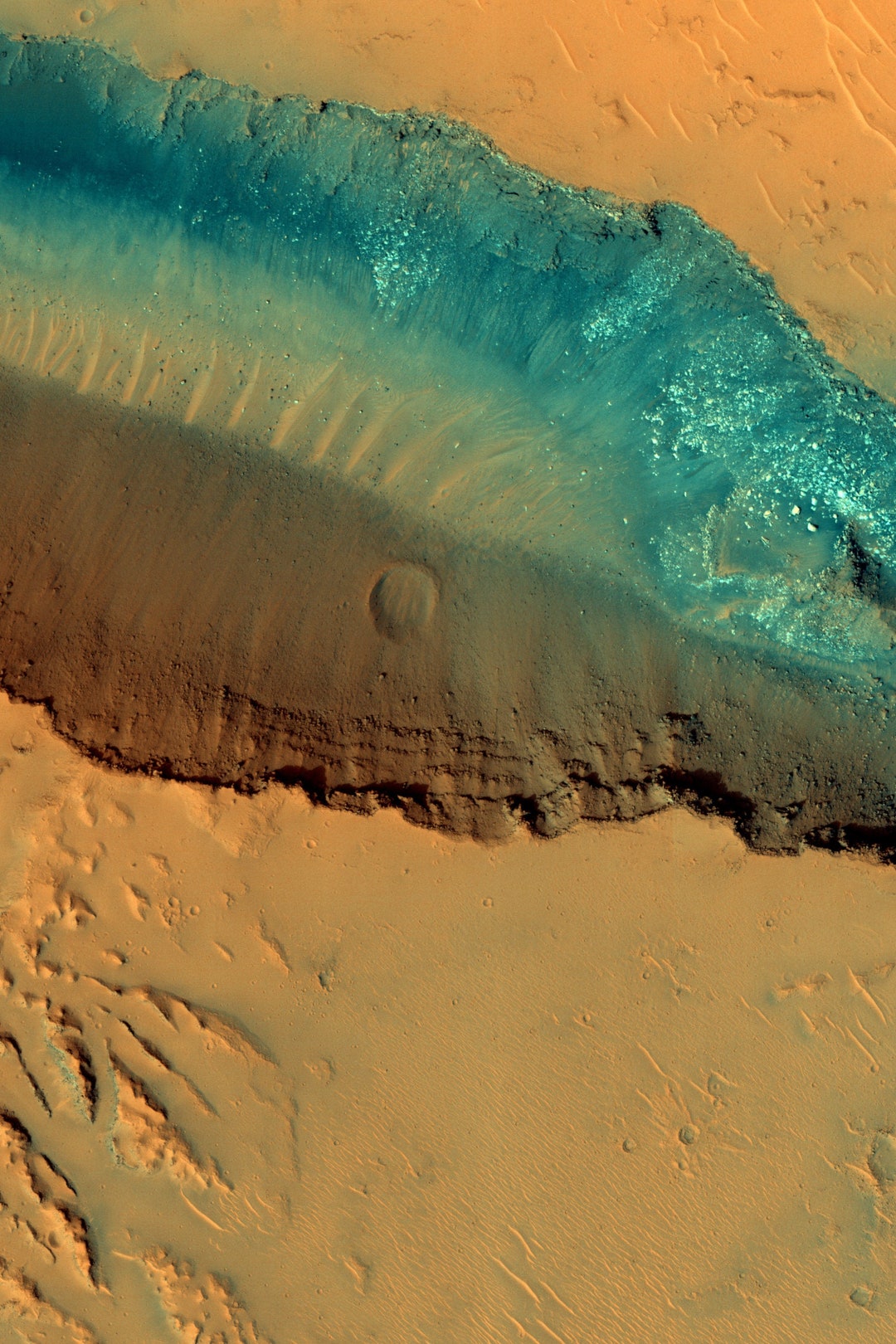 Mars: Landslides in Cerberus Fossae, Satellite Image, Satellite Map ...