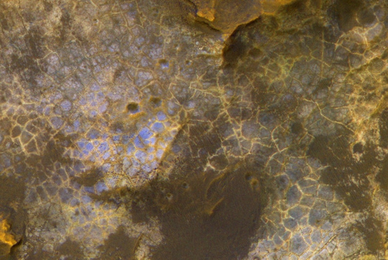 Mars: Clay-rich Terrain Satellite Image Satellite Map - Etsy