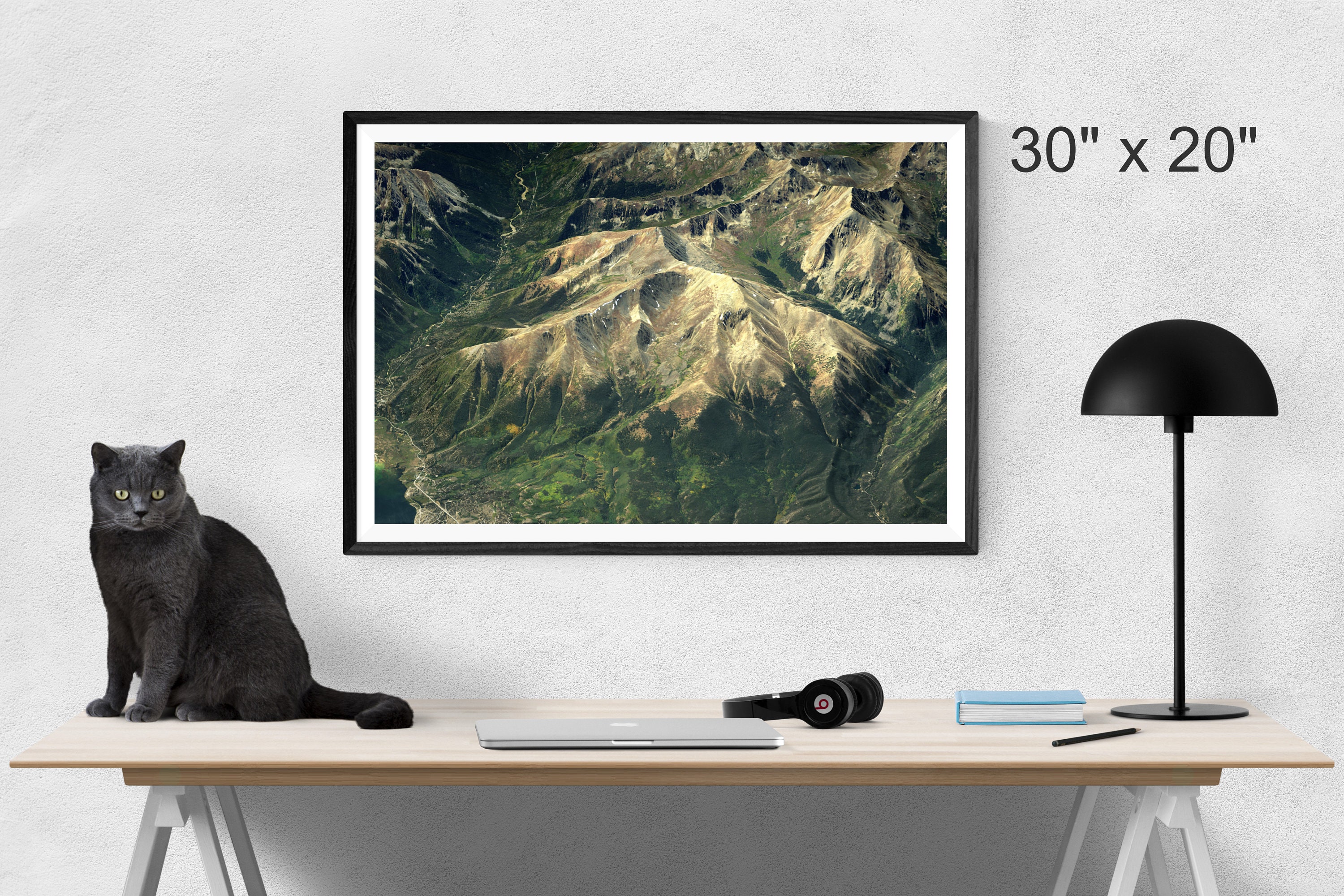 Mount Elbert 3D Map, Colorado, 14er, Aerial Map, Map Art, 3D Rendering ...