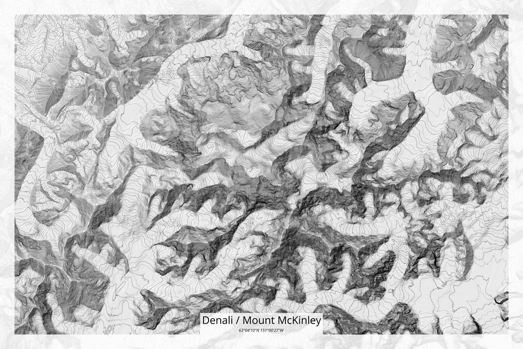 Grayscale Topographic Maps