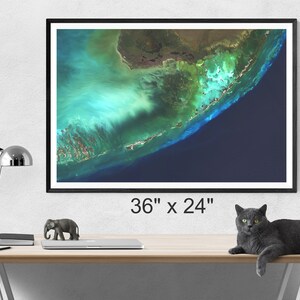 Florida Keys Satellite Imagery, Florida, Florida Keys, USA, Aerial Map ...