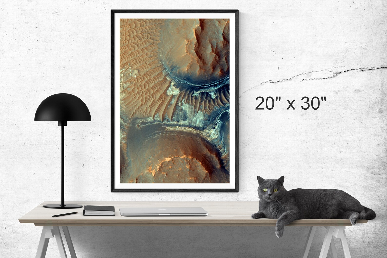 Mars: Deposits in Noctis Labyrinthus, Satellite Image, Satellite Map ...