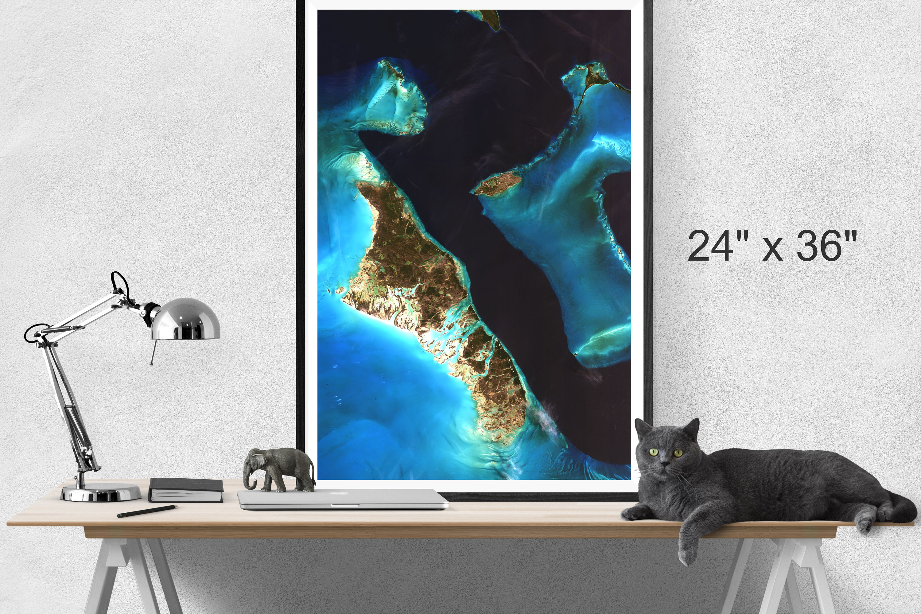 The Bahamas Satellite Imagery Bahamas Caribbean Aerial Map - Etsy