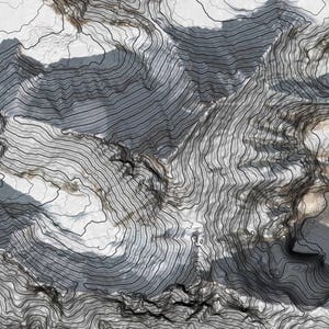 Mount Everest Topographic Map, Mt. Everest Topo Map, Mt Everest Contour ...