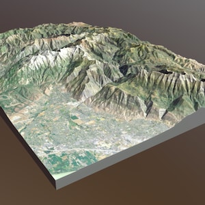 Central Wasatch Range Utah: 11x17 3D Printed Topographic Map - Etsy