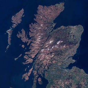 Scotland Satellite Imagery, Scotland From Space, Travel, Aerial Map ...