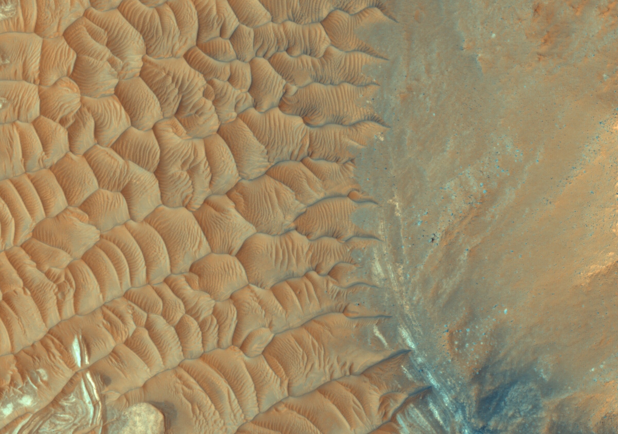 Mars: Deposits in Noctis Labyrinthus, Satellite Image, Satellite Map ...