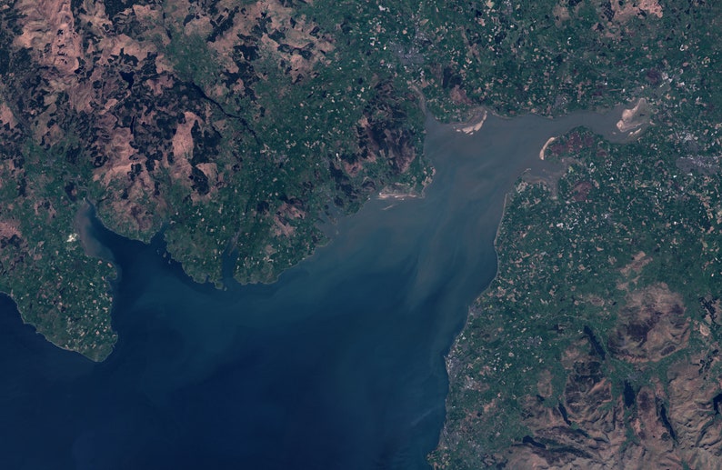 Scotland Satellite Imagery, Scotland From Space, Travel, Aerial Map ...