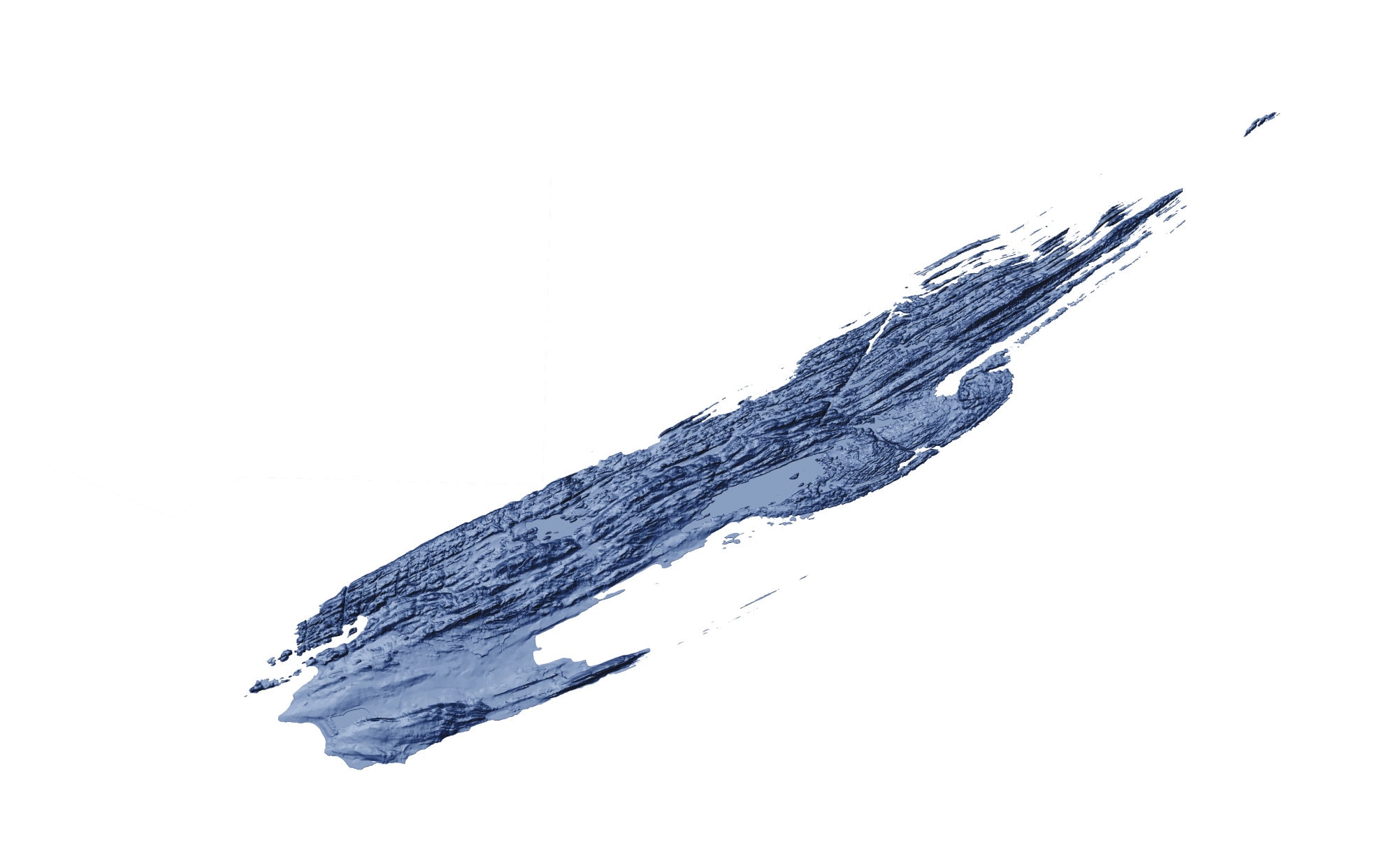 Upper Peninsula of Michigan Terrain Map, Map Art, Cartography, Shaded ...