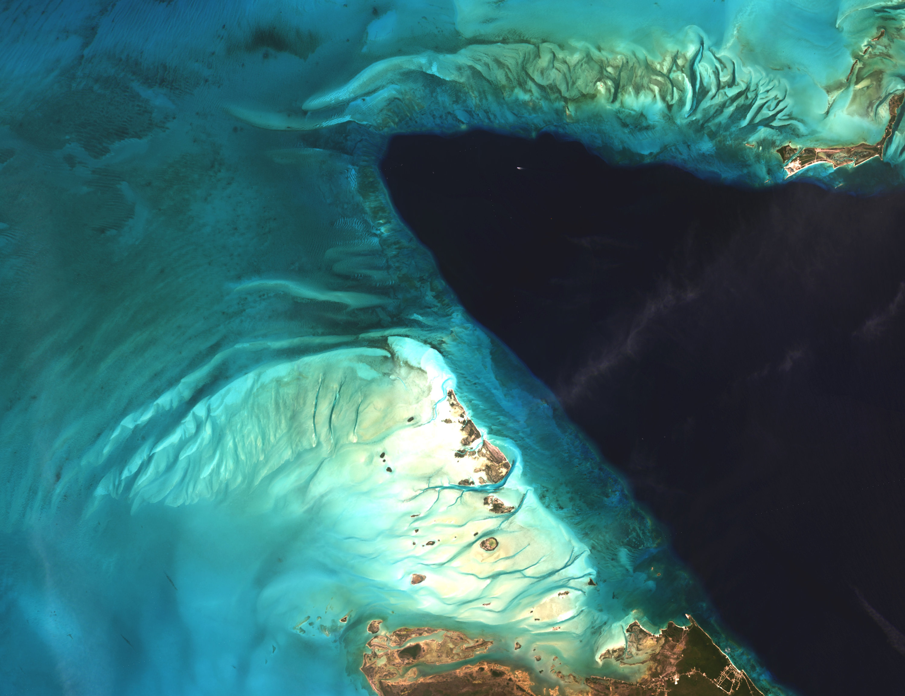 The Bahamas Satellite Imagery, Bahamas, Caribbean, Aerial Map, Map Art ...