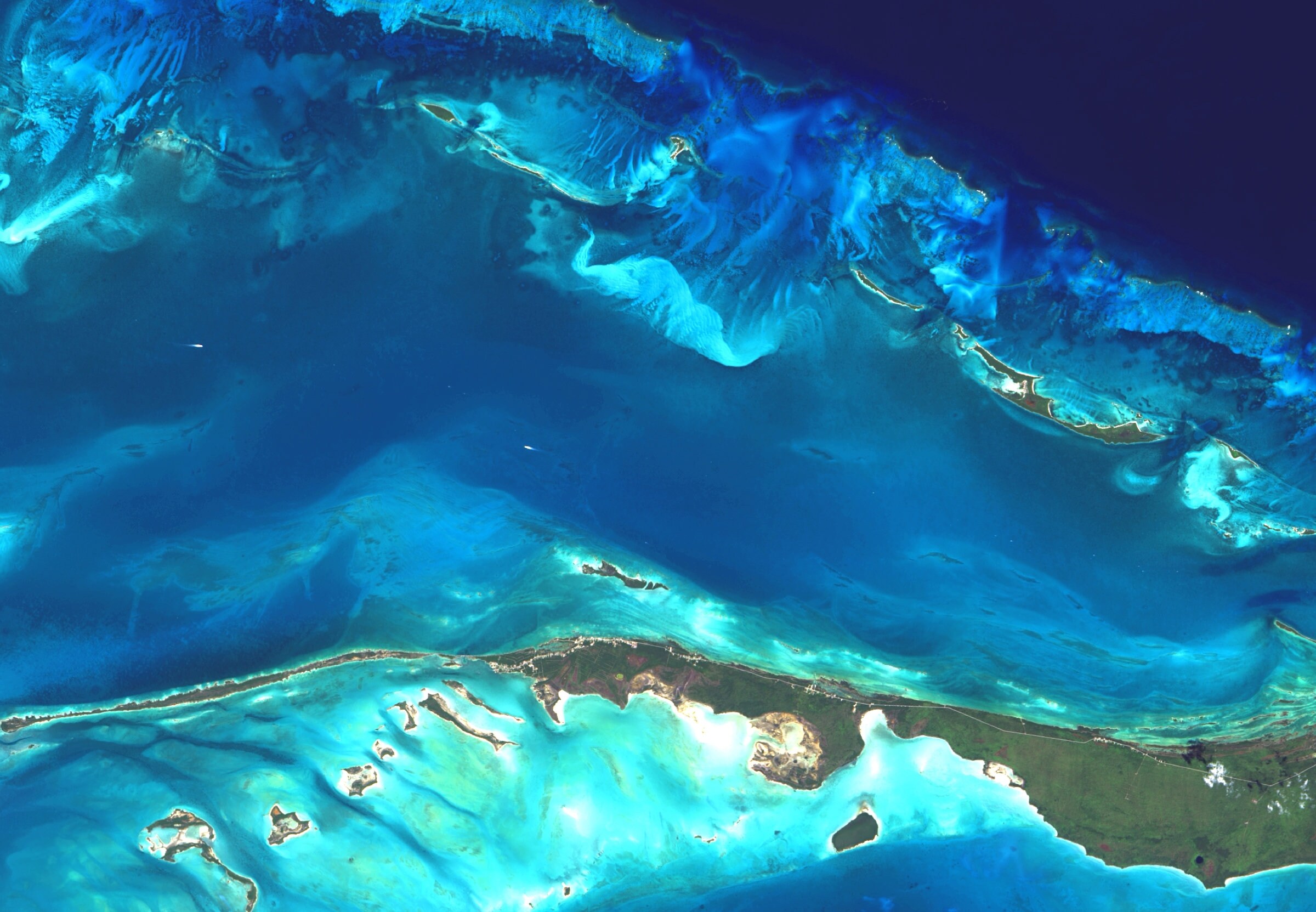 Bahamas Abaco Islands Aerial Map: The Bahamas Satellite | Etsy