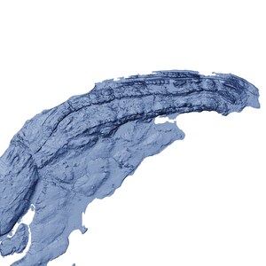 Upper Peninsula of Michigan Terrain Map, Map Art, Cartography, Shaded ...