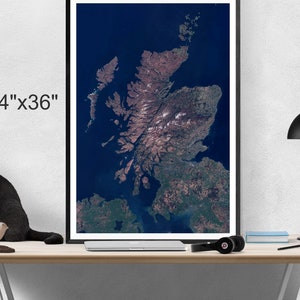Scotland Satellite Imagery, Scotland From Space, Travel, Aerial Map ...