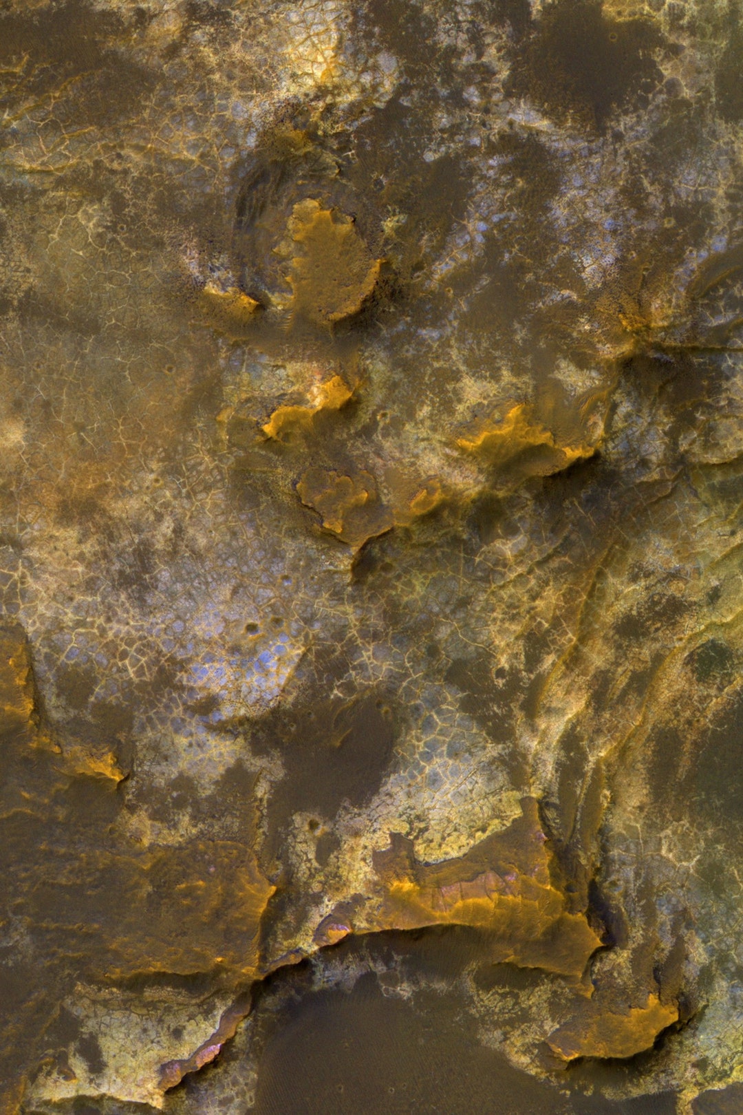 Mars: Clay-rich Terrain, Satellite Image, Satellite Map, Space, Mars ...