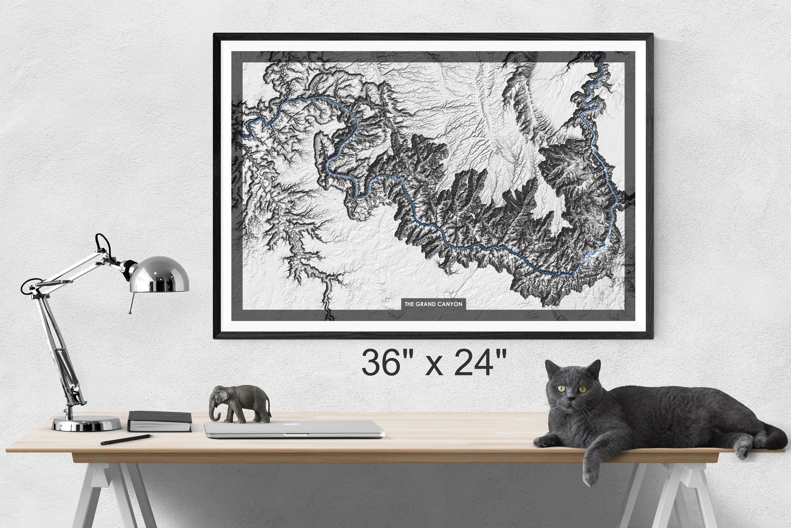 The Grand Canyon Topographic Map, Topo Map, Hillshading, Terrain Map, Map Art, Art Print - Etsy