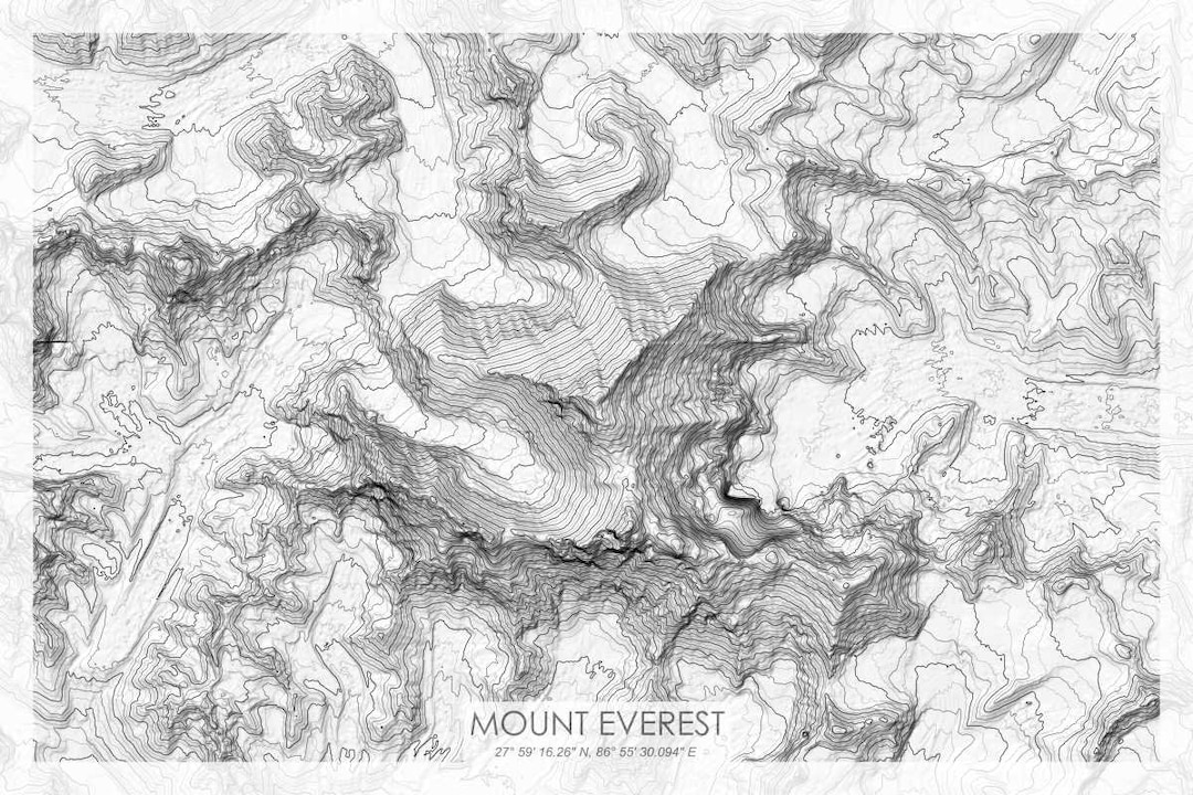 Grayscale Topographic Maps